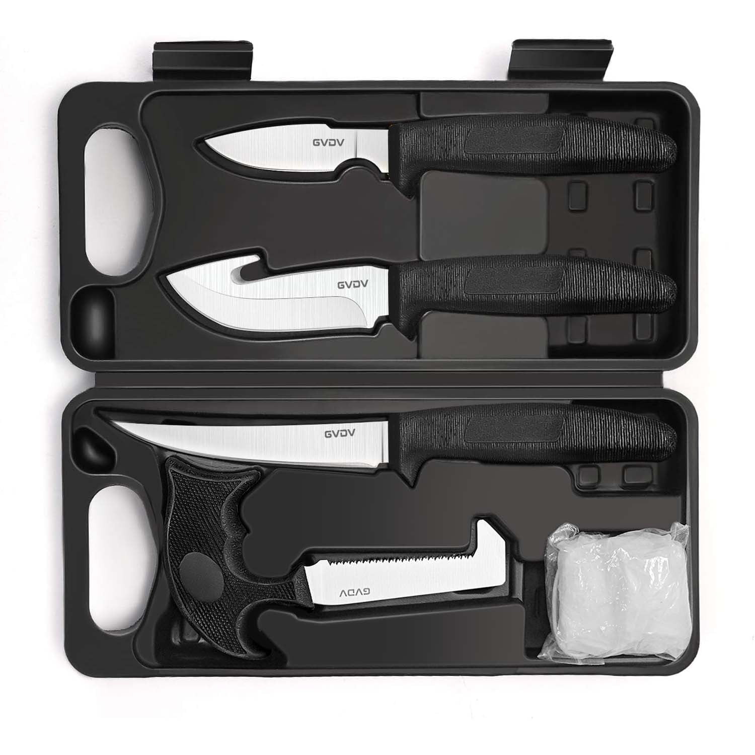 GVDV Hunting Knife Set, Field Dressing Gear Accessories Set for Huntin